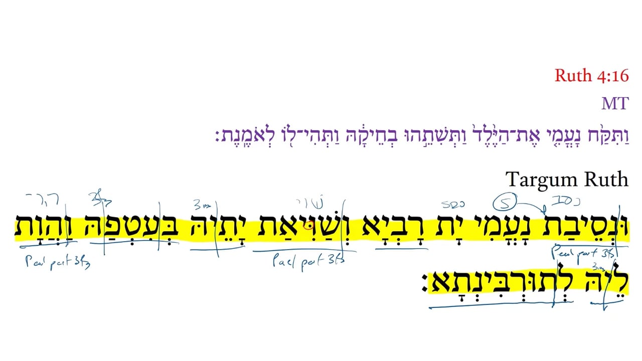TR Ruth 4:16 - Daily Dose of Aramaic
