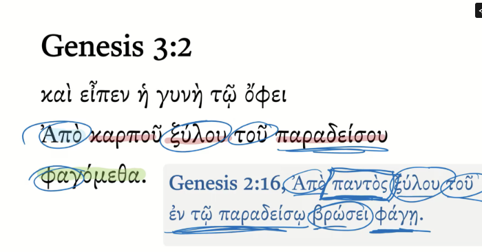 Genesis 3:2 Septuagint | Daily Dose of Septuagint