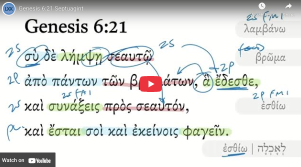 Genesis 6:21 Septuagint | Daily Dose of Septuagint