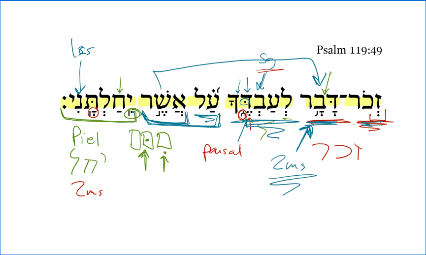 Psalm 119:49 | Daily Dose of Hebrew