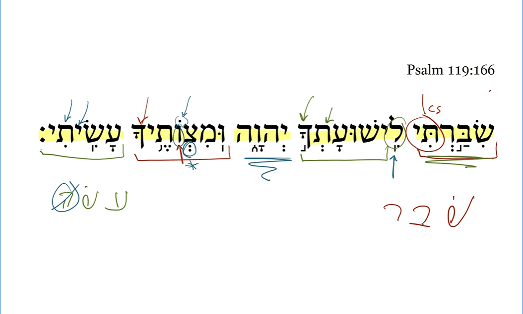 Psalm 119:166 | Daily Dose of Hebrew
