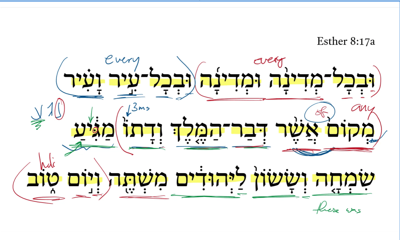 Esther 8:17a | Daily Dose of Hebrew