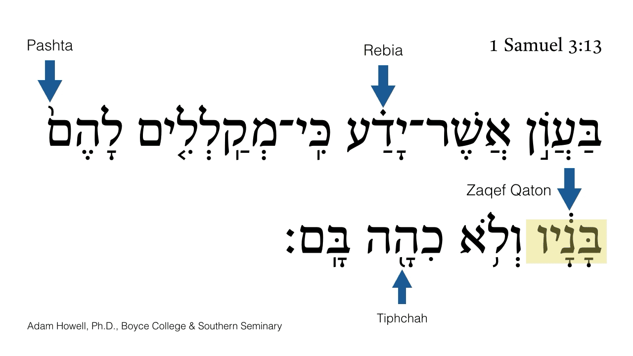 1 Samuel 3:13 Part 2 Accents | Daily Dose of Hebrew