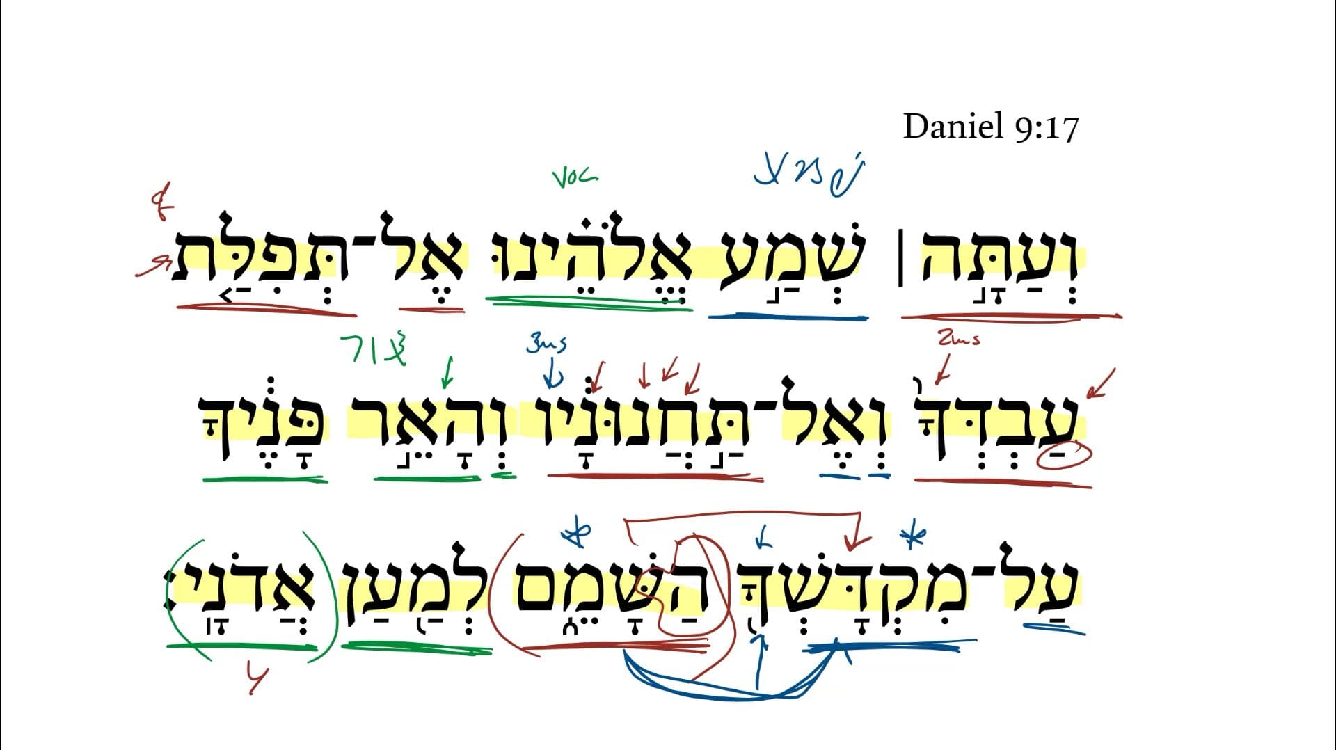 Daniel 9:17 | Daily Dose of Hebrew