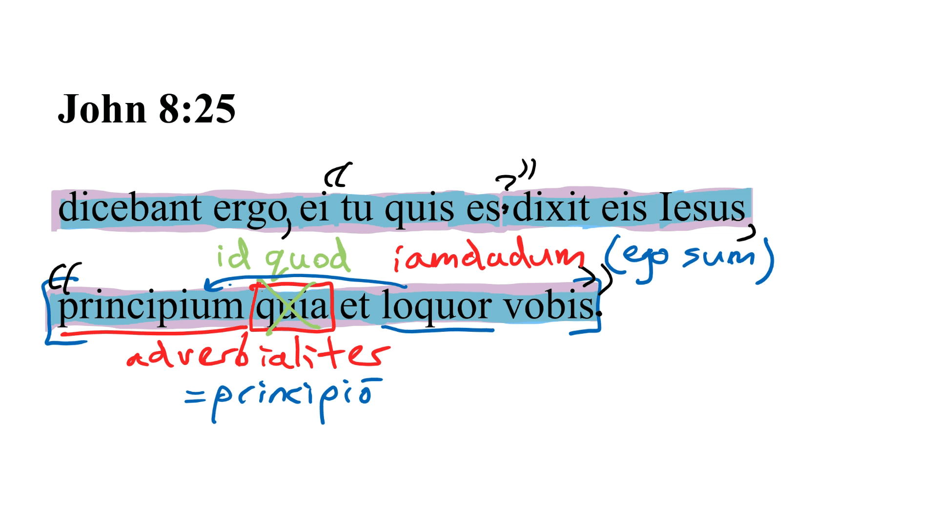 John 8:25 | Daily Dose of Latin