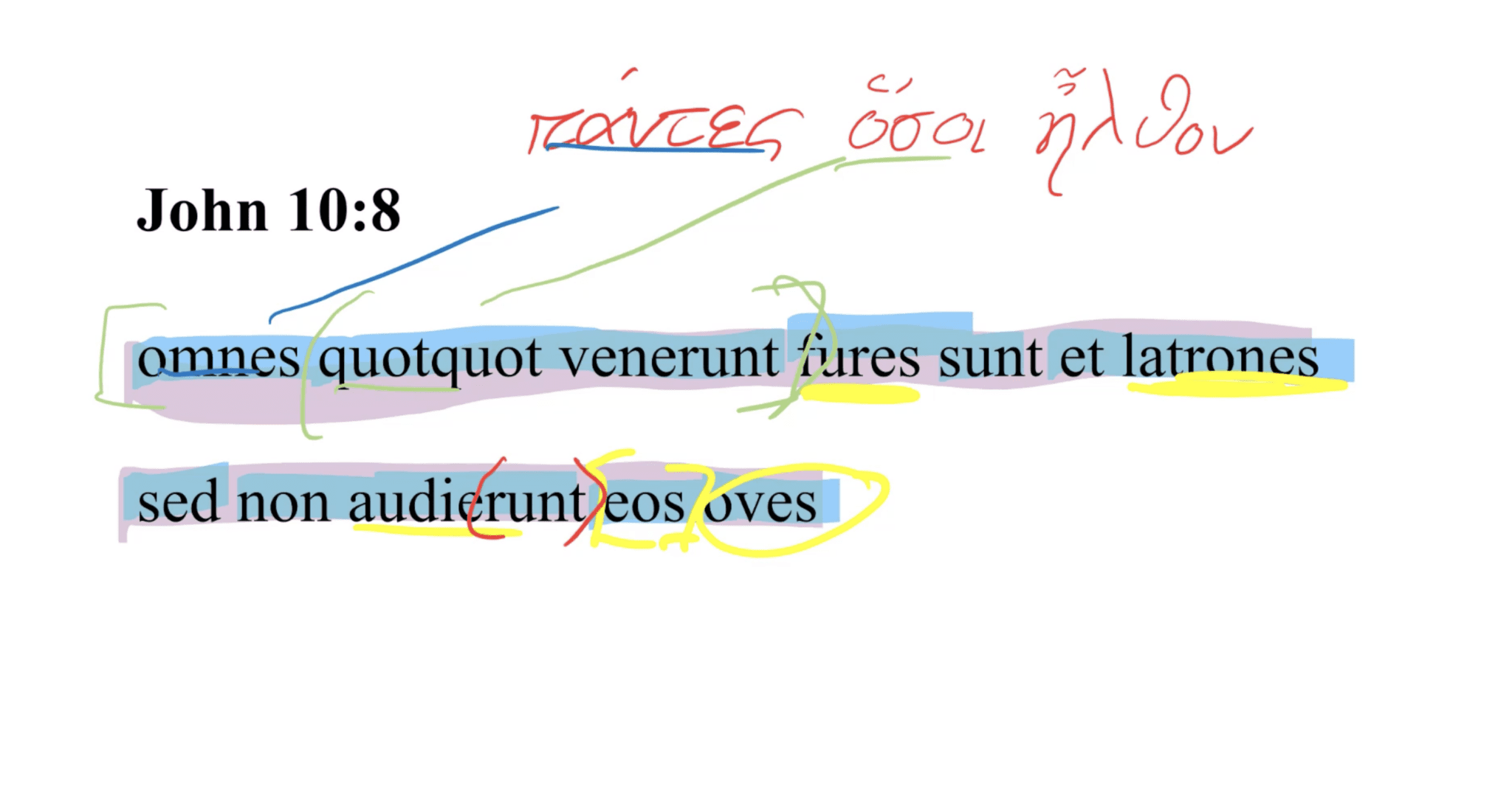 John 10:8 Latin Vulgate | Daily Dose of Latin