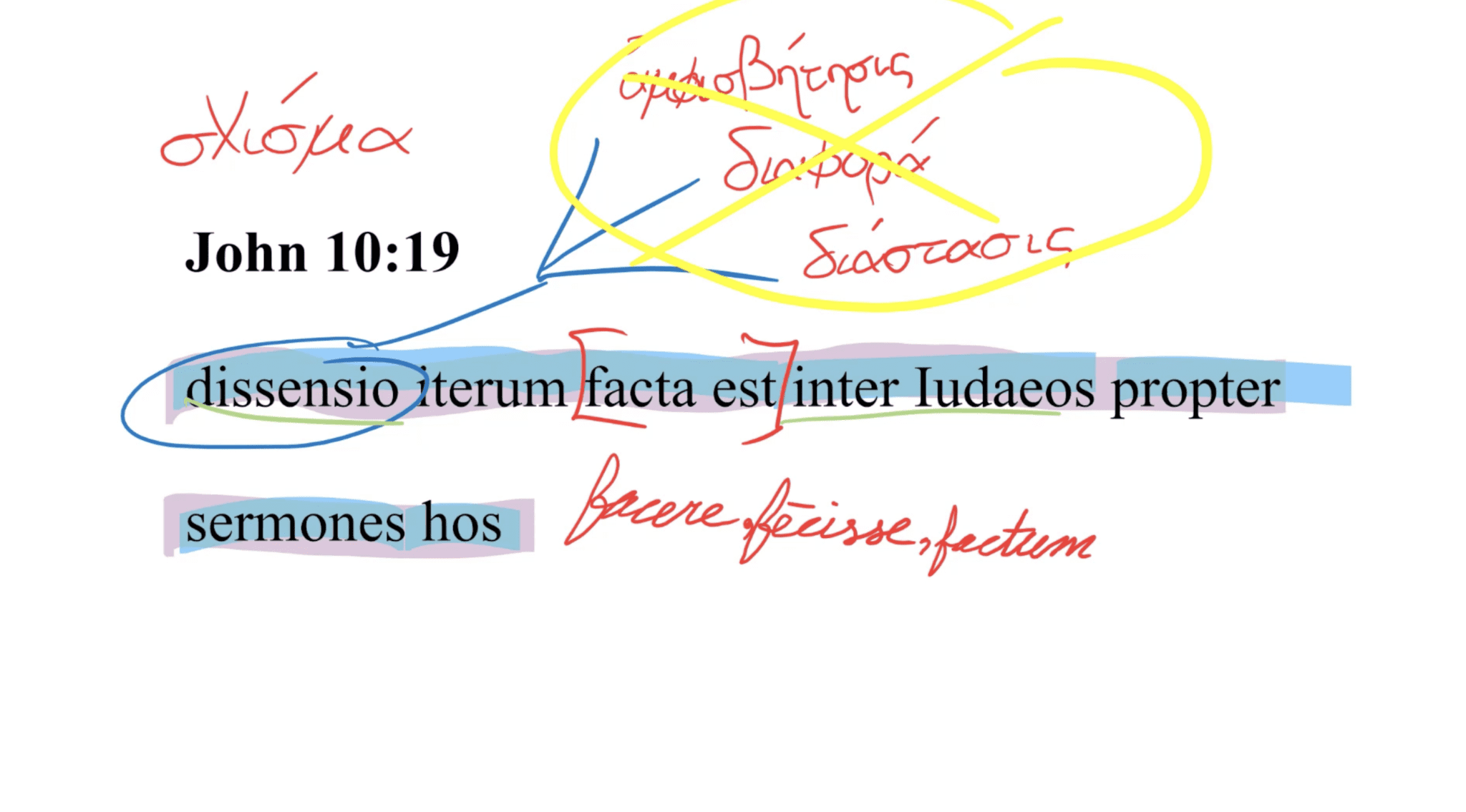 John 10:19 Latin Vulgate | Daily Dose of Latin