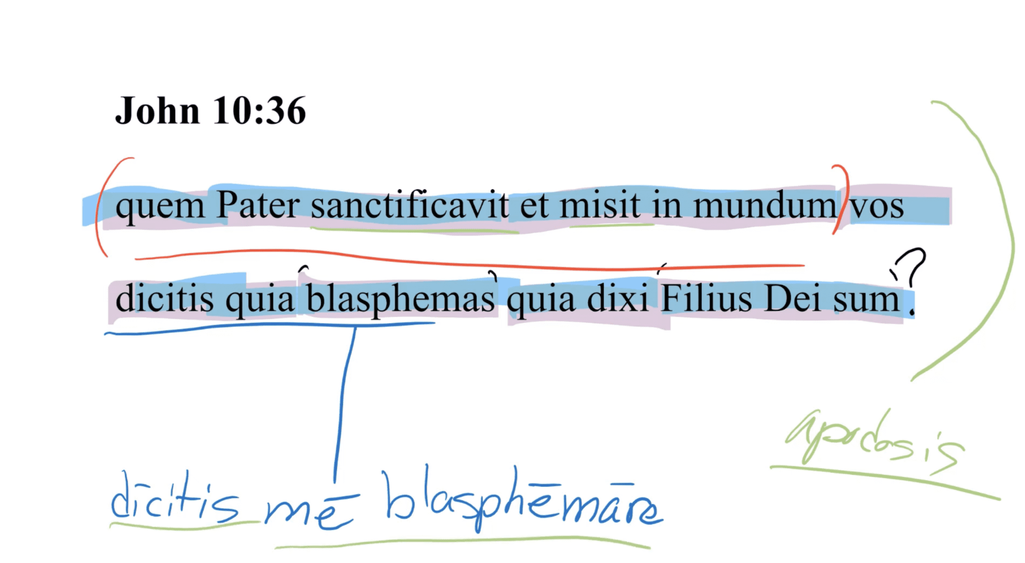 John 10:36 Latin Vulgate | Daily Dose of Latin