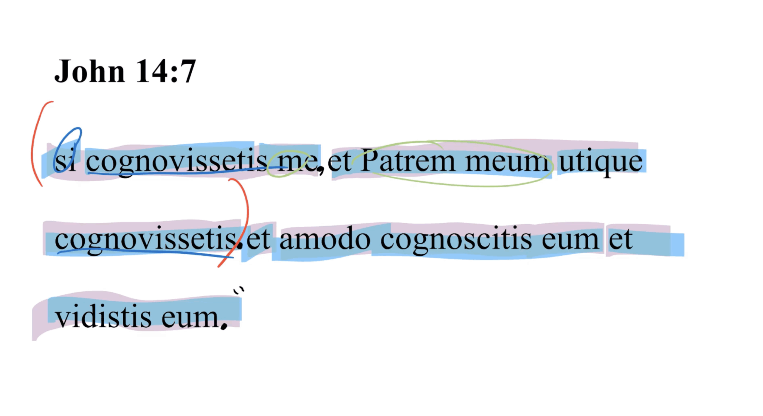 John 14:7 Latin Vulgate | Daily Dose of Latin