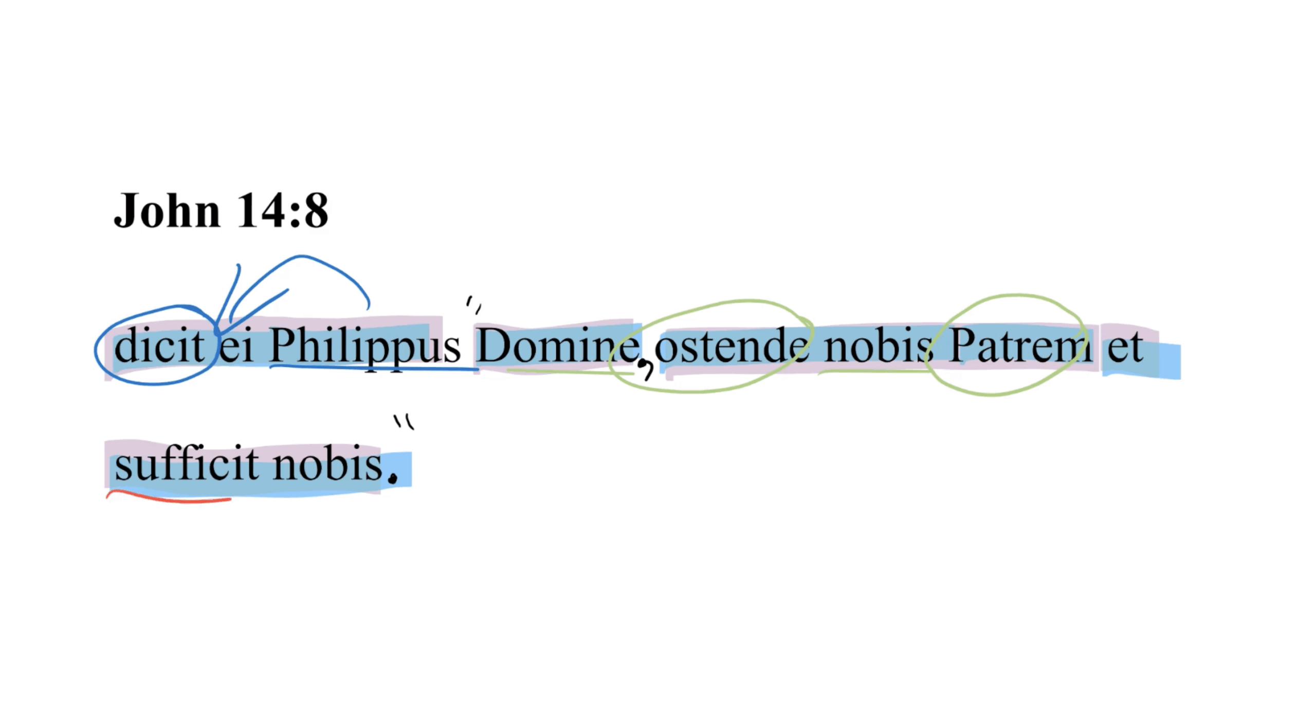 John 14:8 Latin Vulgate | Daily Dose of Latin