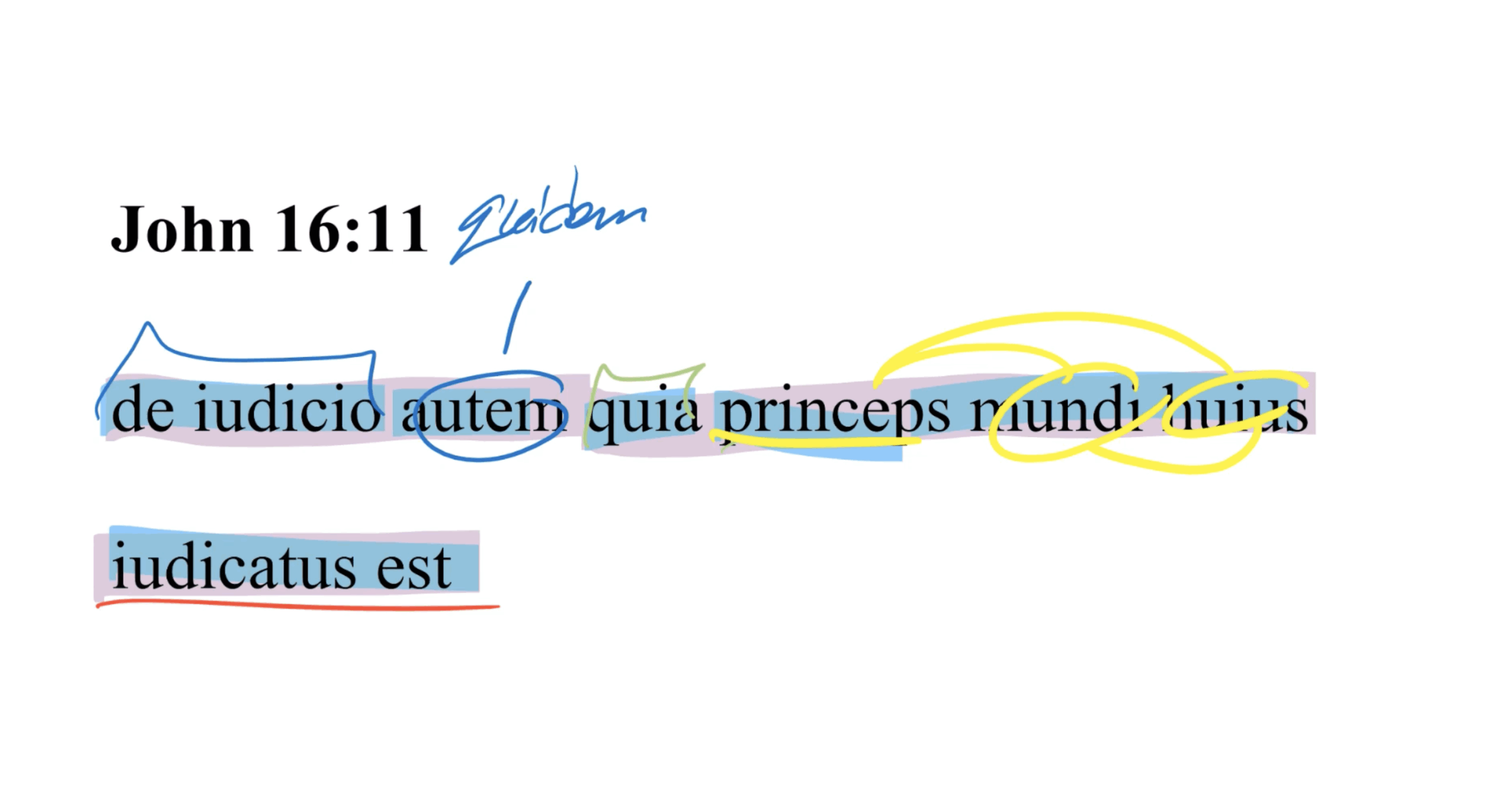 John 16:11 Latin Vulgate | Daily Dose of Latin