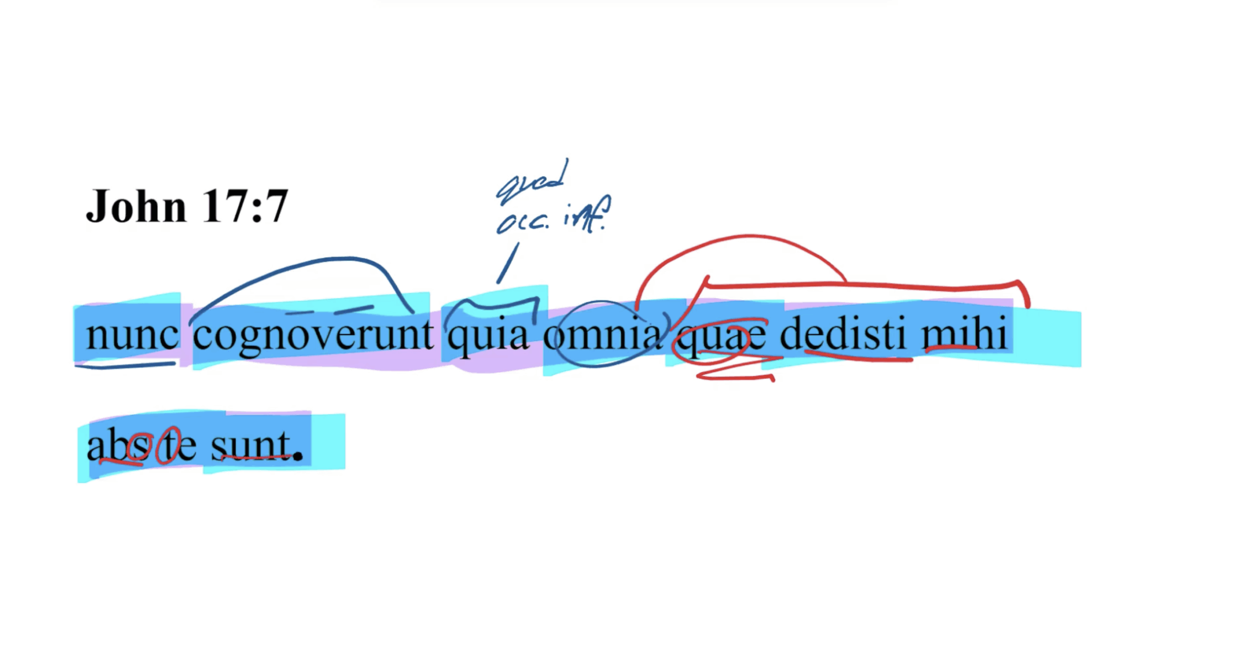 John 17:7 Latin Vulgate | Daily Dose of Latin