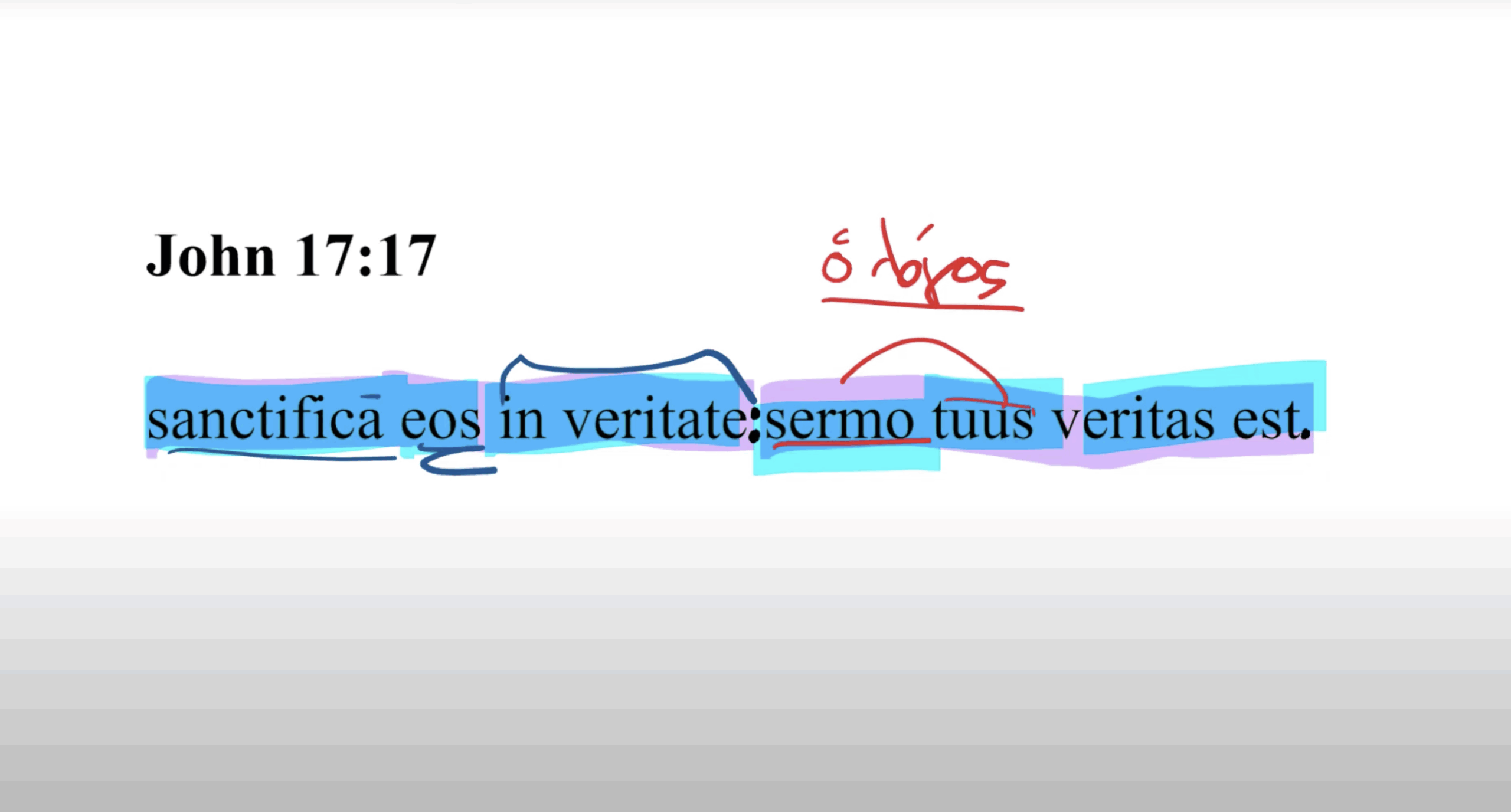 John 17:17 Latin Vulgate | Daily Dose of Latin